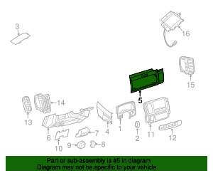2012-2021 Nissan Trim Panel 68108-1PA0A | My Nissan Part.com