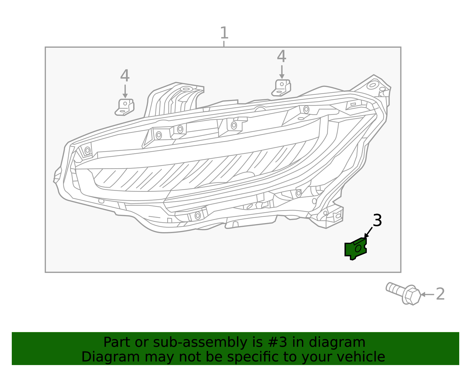 33107-S7A-003 - Headlamp Assembly U-Nut 2007-2022 Honda | Honda Parts Online
