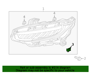 33107-S7A-003 - Headlamp Assembly U-Nut 2007-2022 Honda | Honda Parts ...