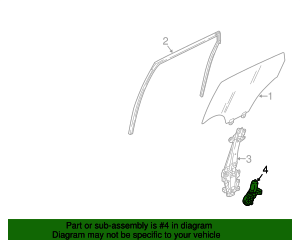2017-2019 Nissan Rogue Sport Window Motor - Driver's Side (LH) 80730 ...