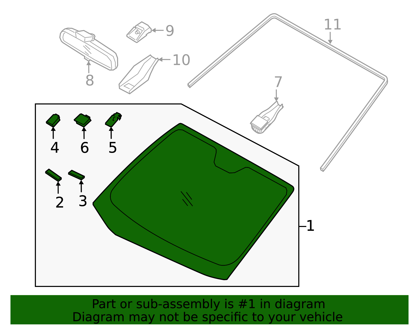 86110-M7061 - Windshield 2019-2024 Kia Forte | Kia.Parts Store