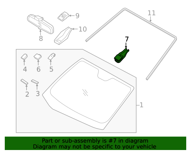 97254-2W500 - Humidity Sensor Cover - 2019-2024 Kia Forte | Kia Auto Parts