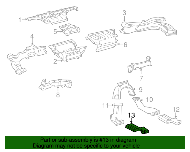 87217-47010 - Rear Duct 2016-2022 Toyota | Longo Toyota Parts