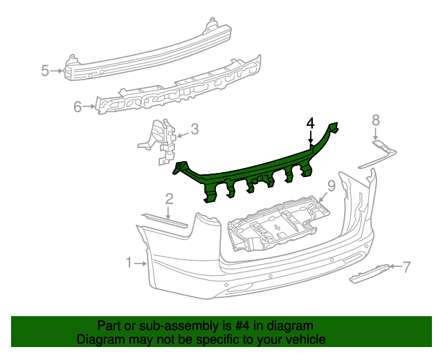 2017-2020 Chrysler Center Support 68229231AD | TascaParts.com