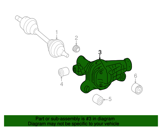2012-2019 Mercedes-Benz Carrier Assembly 166-330-03-00 | MB OEM Parts