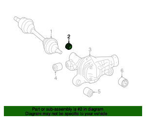 2012-2023 Mercedes-Benz Axle Nut 002-990-58-54 | MB OEM Parts