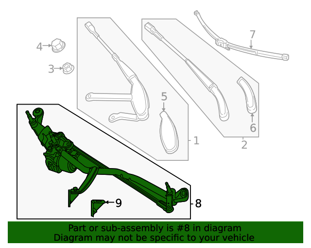 223-820-01-06 - Motor & Linkage 2021-2024 Mercedes-Benz ...