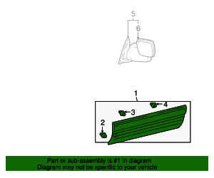 2005-2007 Lexus LX470 Molding Assembly 75071-60031-B3 | OEM Parts Online