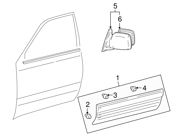 2005-2007 Lexus LX470 Molding Assembly 75071-60031-B3 | OEM Parts Online
