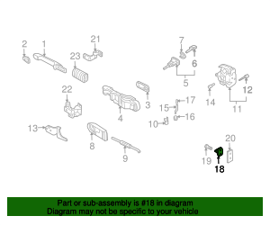 1998-2016 Volkswagen Door Lock Striker Pin 8Z0-837-033-A | OEM Parts Online