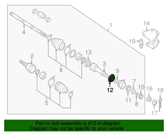 2013-2019 Nissan Pathfinder Dust Seal - Passenger Side (RH) 39778-3JA1A ...
