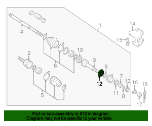 39778-JA00A - Dust Seal 2014 Nissan Pathfinder | Nissan Parts ...