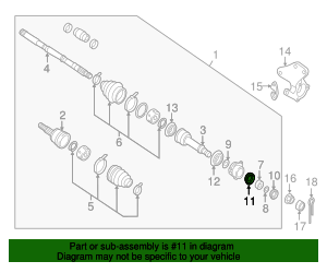 2013-2020 Nissan Pathfinder Dust Seal 39775-3JA1A | OEM Parts Online