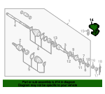 2013-2020 Nissan Cv Axle Support Bearing Bracket - Passenger Side (RH ...
