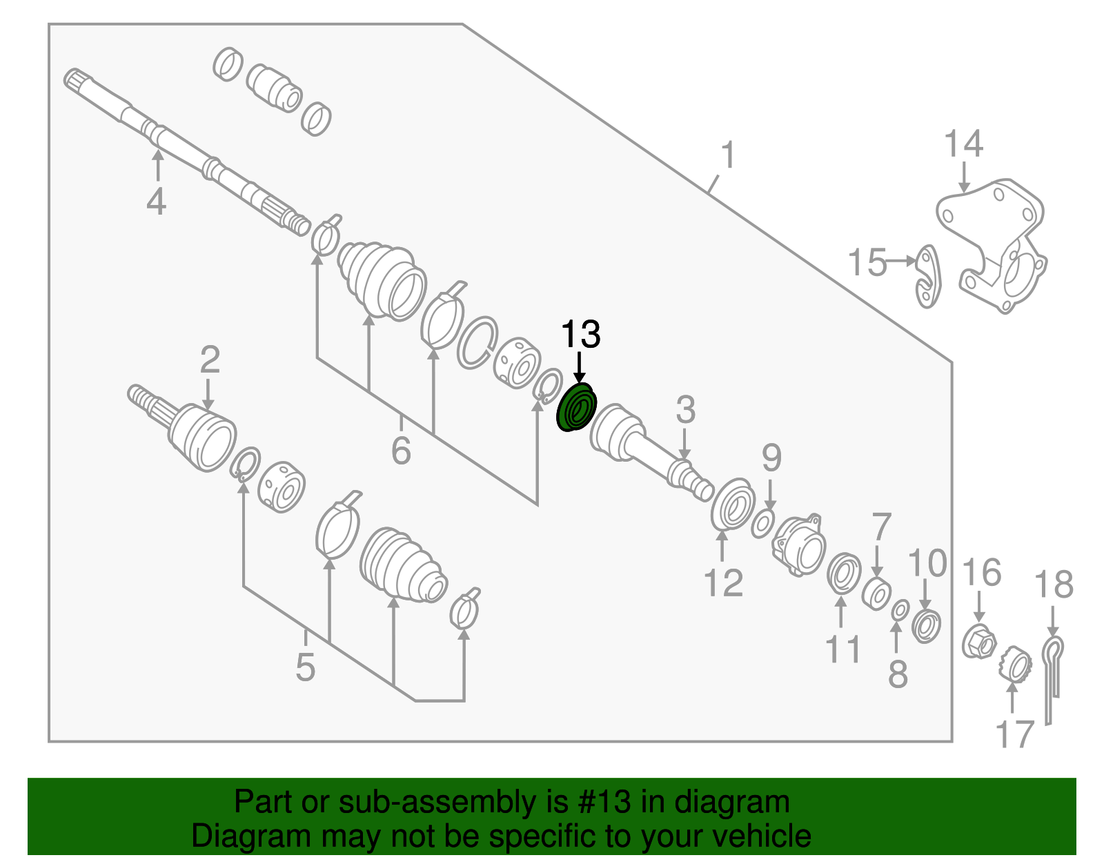 39752-JA20A - Dust Seal 2013-2020 Nissan Pathfinder | Nissan Parts ...
