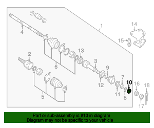 39752-JA20B - Dust Seal 2017-2020 Nissan Pathfinder | Nissan Parts ...