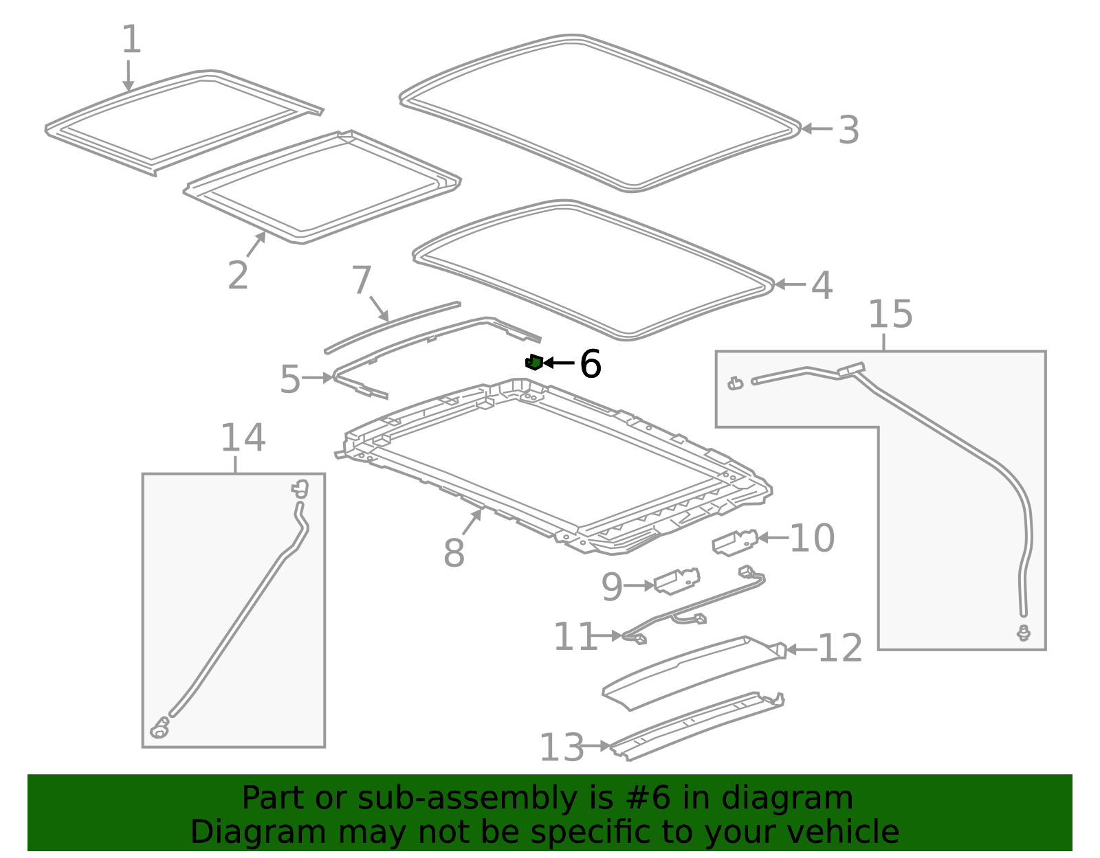 2019-2025 GM Sunroof Air Deflector Bracket 20823517 GM | GMPartsDirect.com