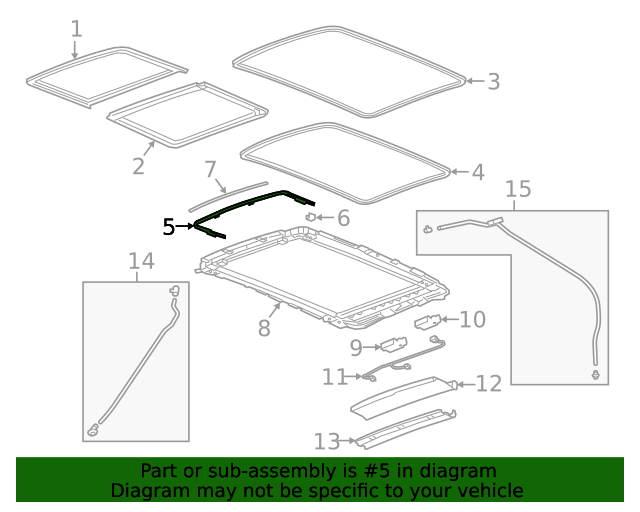 20929754 - Sunroof Air Deflector 2010-2023 GM | Chevrolet Parts Direct