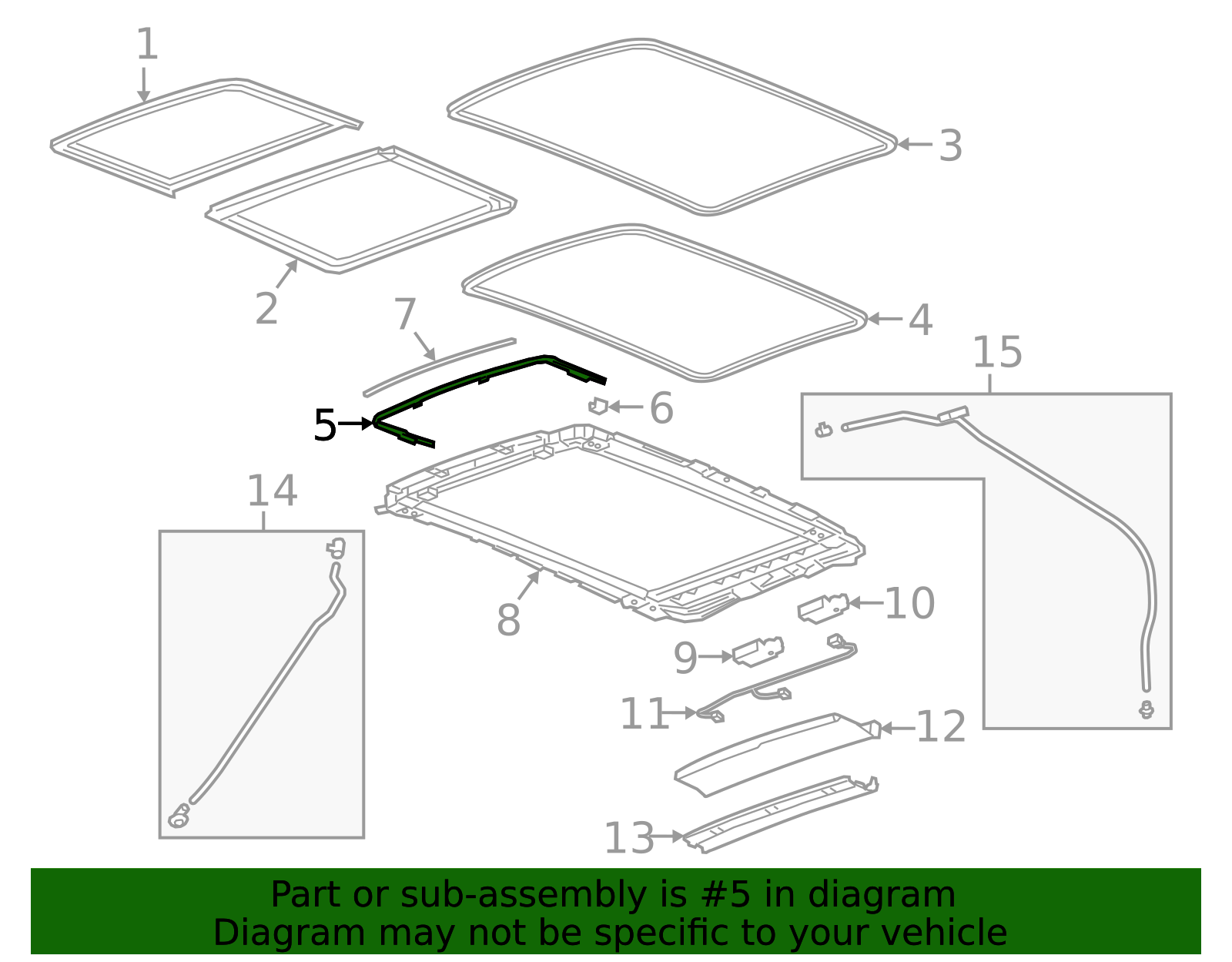 2010-2025 GM Sunroof Air Deflector 20929754 | Awesome Parts