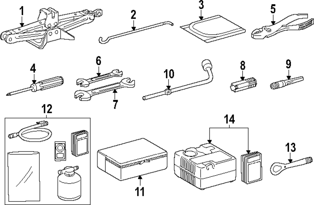 0915B-F6010 - 2022-2024 Lexus - Tool Kit | My L Parts