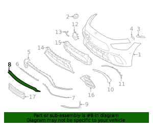 290-885-01-02 - Spoiler Center 2019-2021 Mercedes-Benz | Mercedes-Benz ...