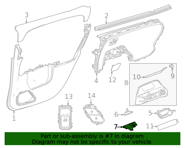247-730-91-01-9051 - Switch Panel 2020-2021 Mercedes-Benz GLB 250 ...