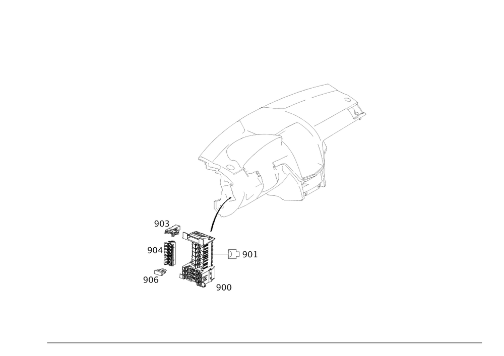 204-540-01-50 - Fuse Box 2008-2017 Mercedes-Benz | Mercedes-Benz USA Parts