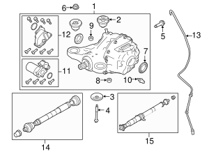 Genuine OEM Differential Assembly Mount Bolt Part# LR024747 Fits 2012 ...
