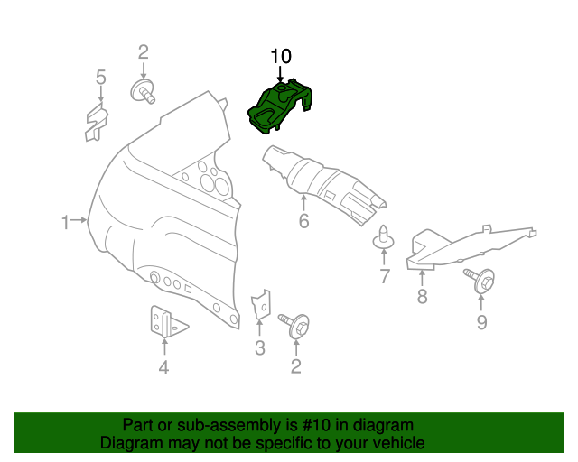 2015-2020 Ford Fender Insulator BK2Z*16E132*A | OEM Parts Online