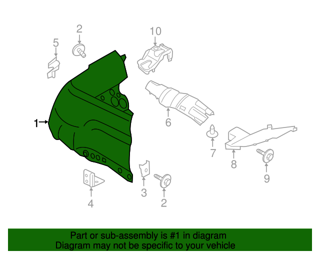 2015-2020 Ford Fender CK4Z-16006-A | TascaParts.com