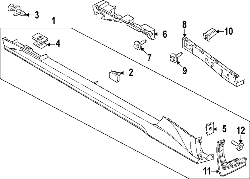 PR3Z-6310177-AAPTM - Rocker Molding 2024 Ford Mustang | AutoNation Parts