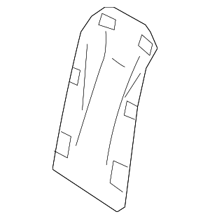 2008-2009 Mercedes-Benz Seat Back Panel 204-910-02-39-8N19 | MB OEM Parts