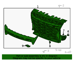 Genuine OEM Front Grille Part# 84457396 Fits 2021-2022 Chevrolet ...