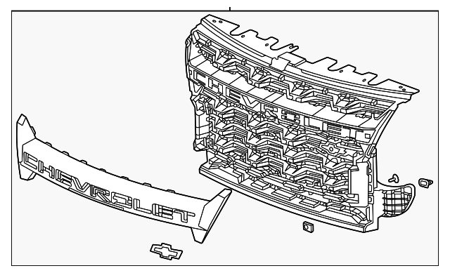 2021-2022 Chevrolet Colorado Front Grille 84457396 | TascaParts.com