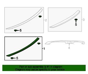 2015-2023 Ford Mustang Spoiler FR3Z-6344210-AA | OEM Parts Online