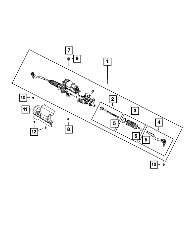 MOPAR GENUINE RACK AND PINION BOOT - 68594338AA - 68594338AA | Mopar ...