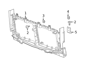 2019-2022 Chevrolet Front Bumper Shutter Frame 84652498 GM ...