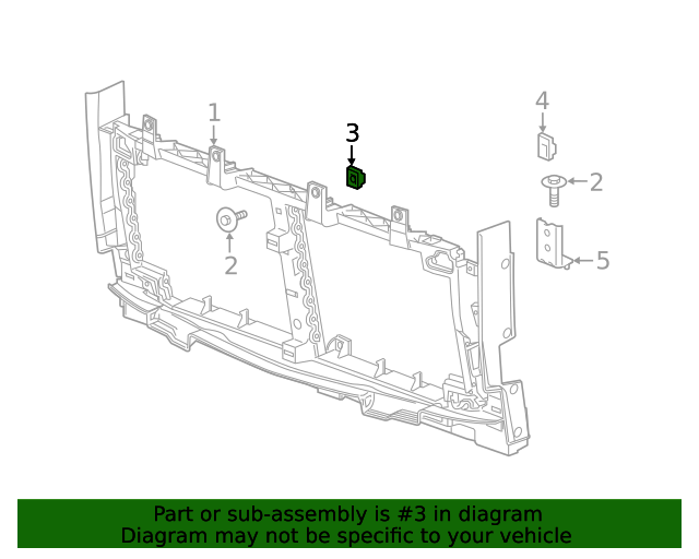 11547582 | OEM GM Center Brace Retainer Nut | 2016-2021 GM | GM Parts Club