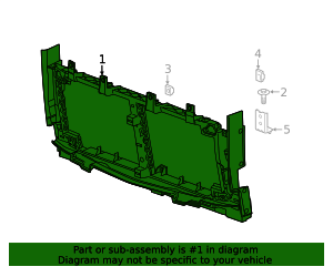 2019-2022 Chevrolet Front Bumper Shutter Frame 84652498 GM ...
