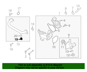 2013-2015 Audi RS5 Engine Coolant Pipe 079-121-439-A | Audi USA Parts