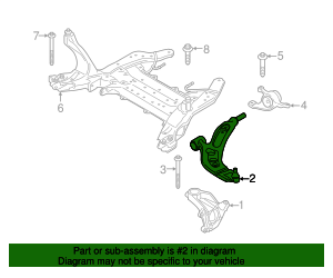 31-12-6-879-842 - Lower Control Arm - 2014-2024 Mini | BMWPartsHub