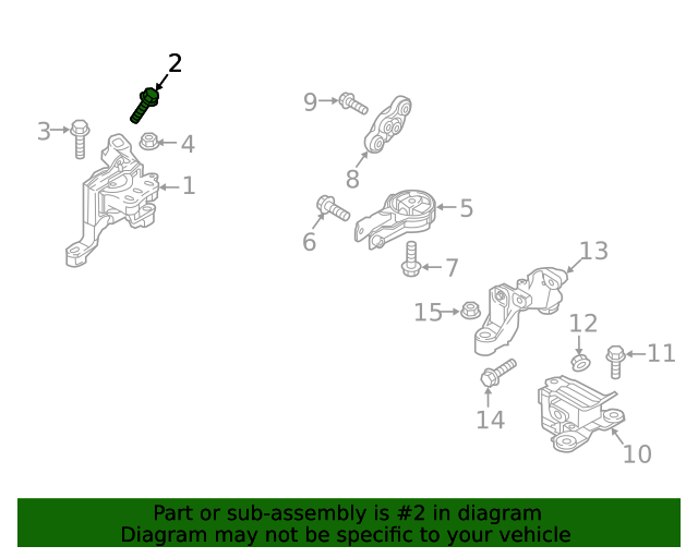 90118-WB546 - Side Mount Upper Bolt - 2016-2020 Toyota | OEM Genuine ...