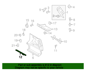 2008-2014 Mini Cooper Trunk Side Trim 51-47-2-756-136 | Mini Parts Direct