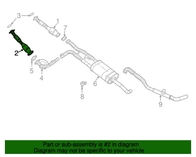 2012-2017 Nissan Front Pipe - Driver's Side (LH) 20020-1PD0A ...