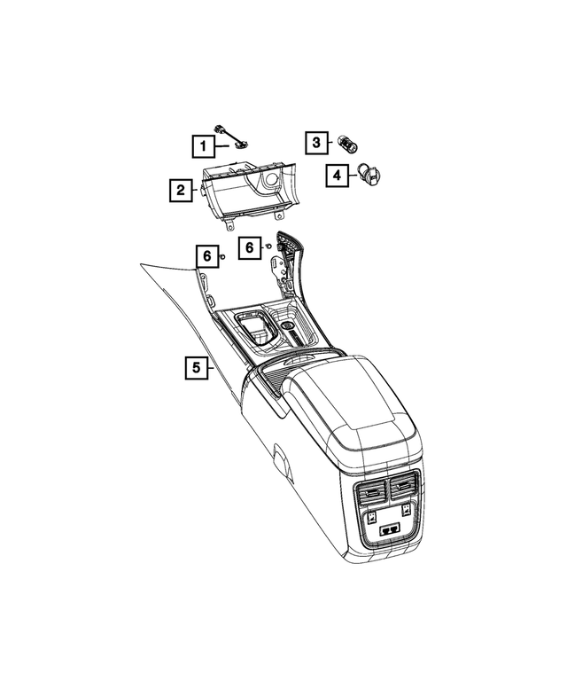 2015-2023 Dodge Charger Storage Bin 5VN15DX9AB | Mopar eStore