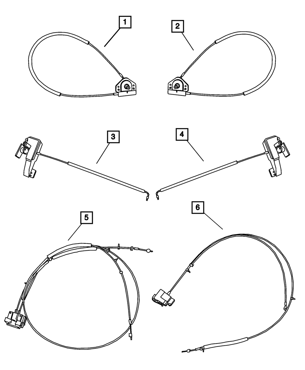 68066996AA - High-Quality Recliner Cable for 2010-2025 Mopar ...