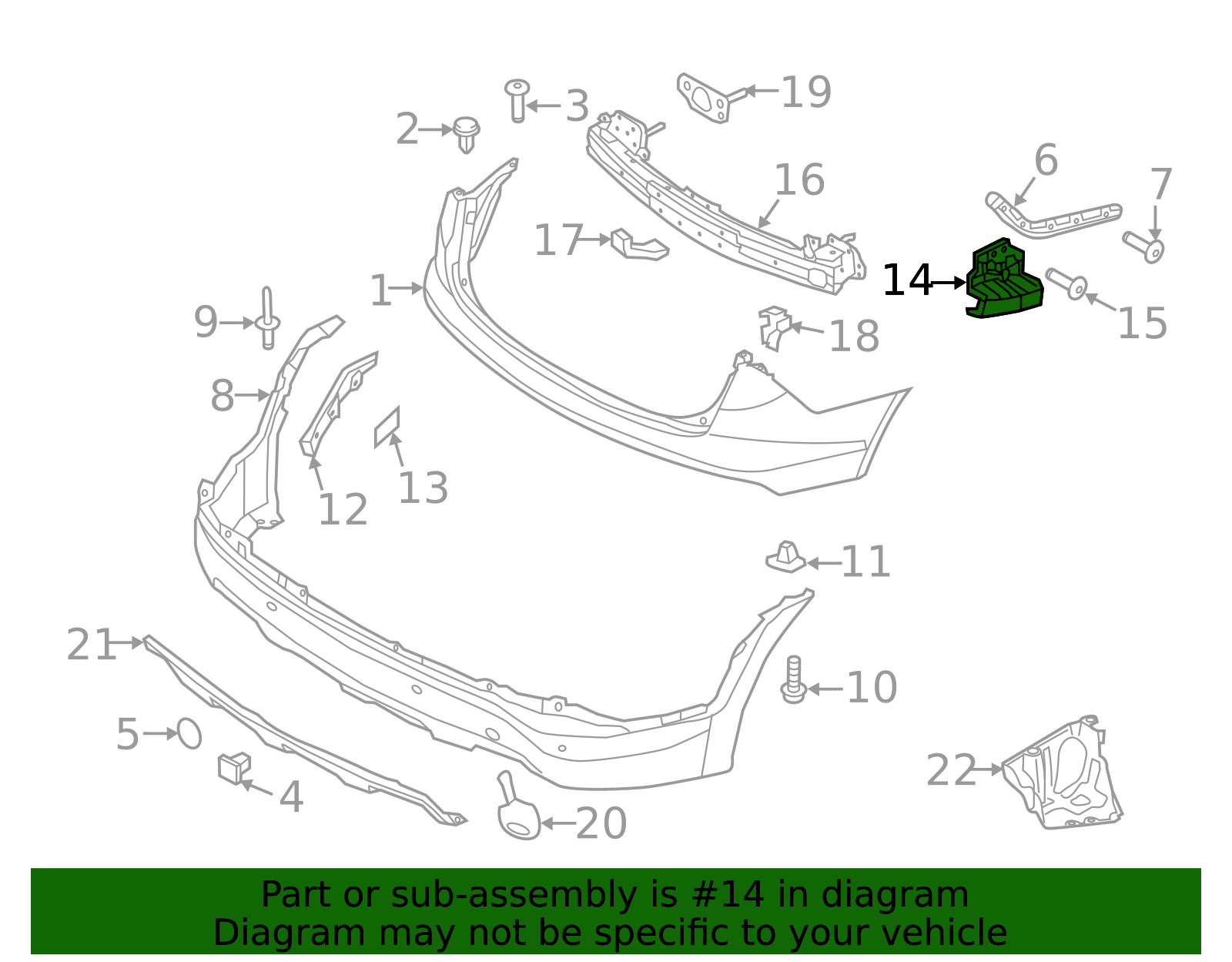 2013-2018 Hyundai Santa Fe Sport Lower Bracket 86618-2W000 | OEM Parts ...