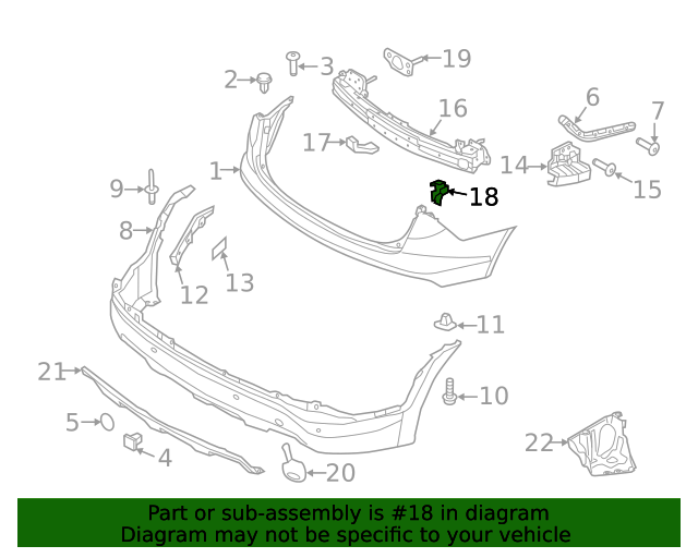 2013-2016 Hyundai Santa Fe Sport Impact Bar Bracket 86636-4Z000 | OEM ...