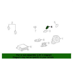 2018-2024 Toyota Side Impact Sens 89831-06110 | OEM Parts Online