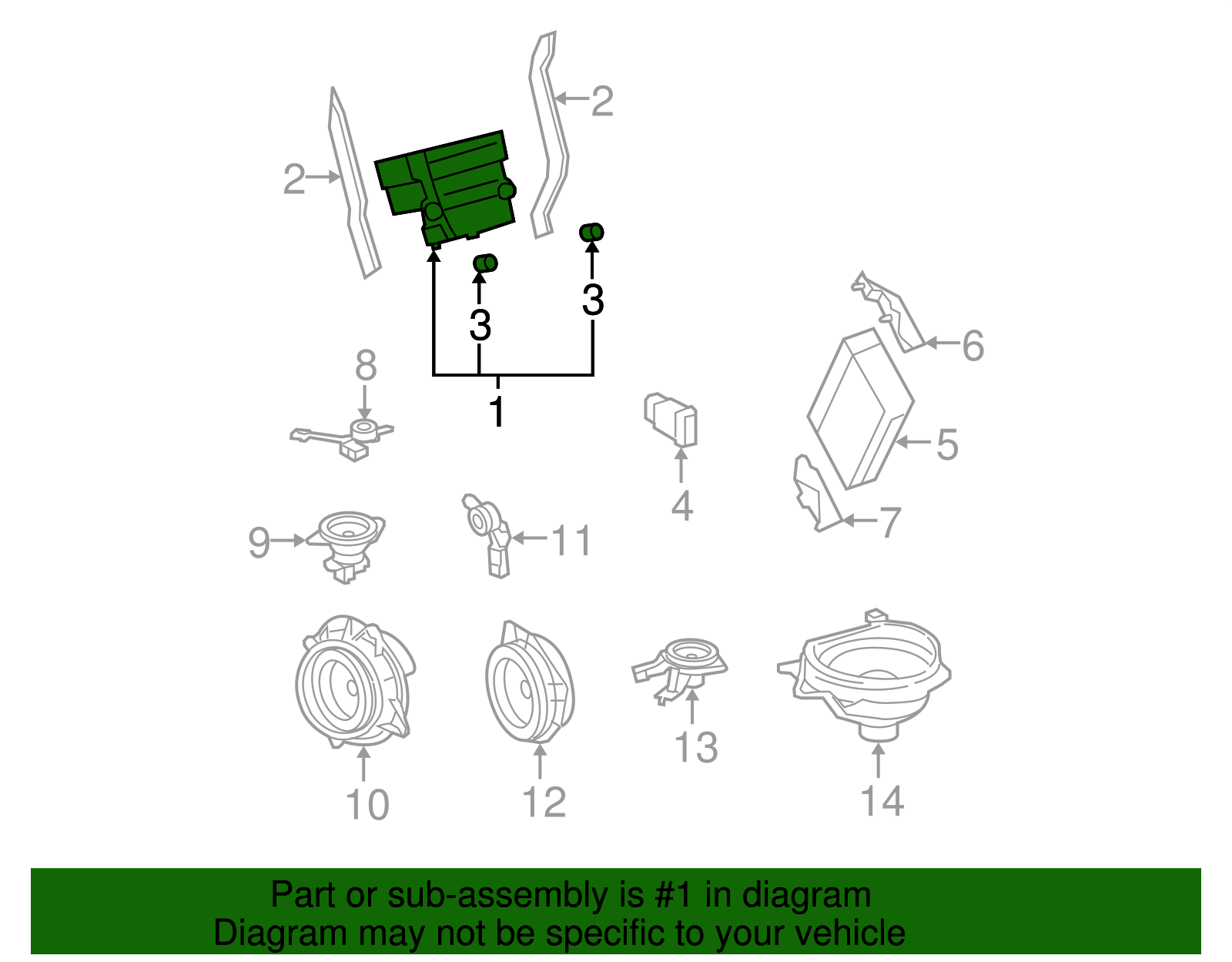 2010-2012 Lexus ES350 | Radio | 86120-33E60 | Express Lexus Parts